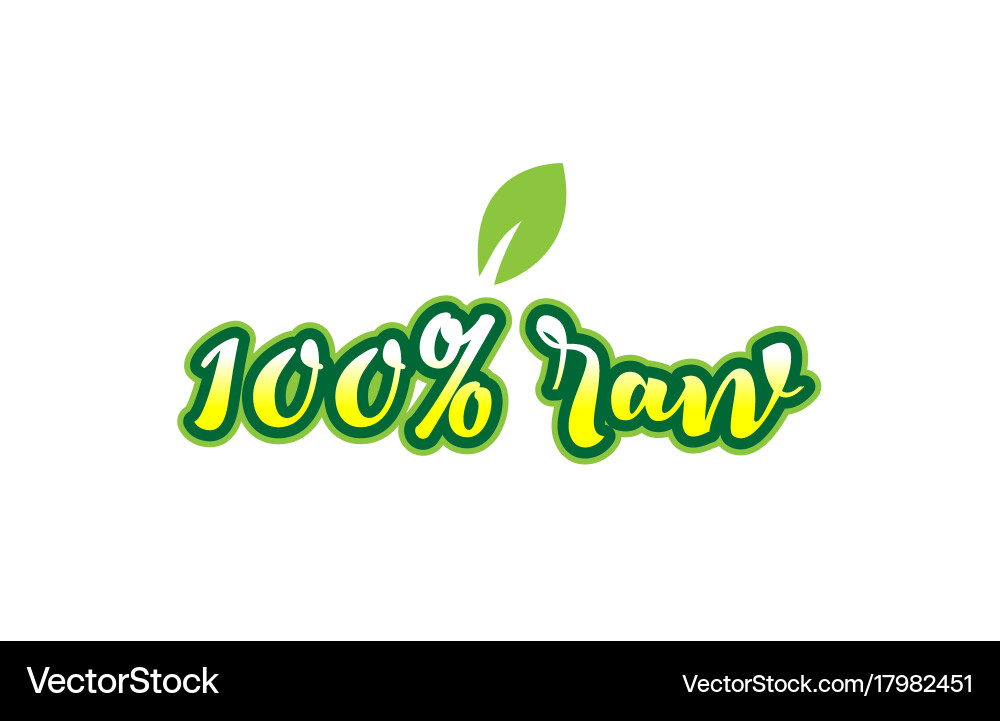 100 raw word font text typographic logo design Vector Image