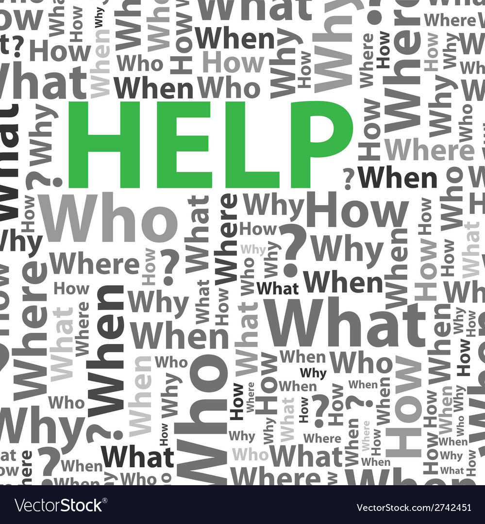 Help background Royalty Free Vector Image - VectorStock