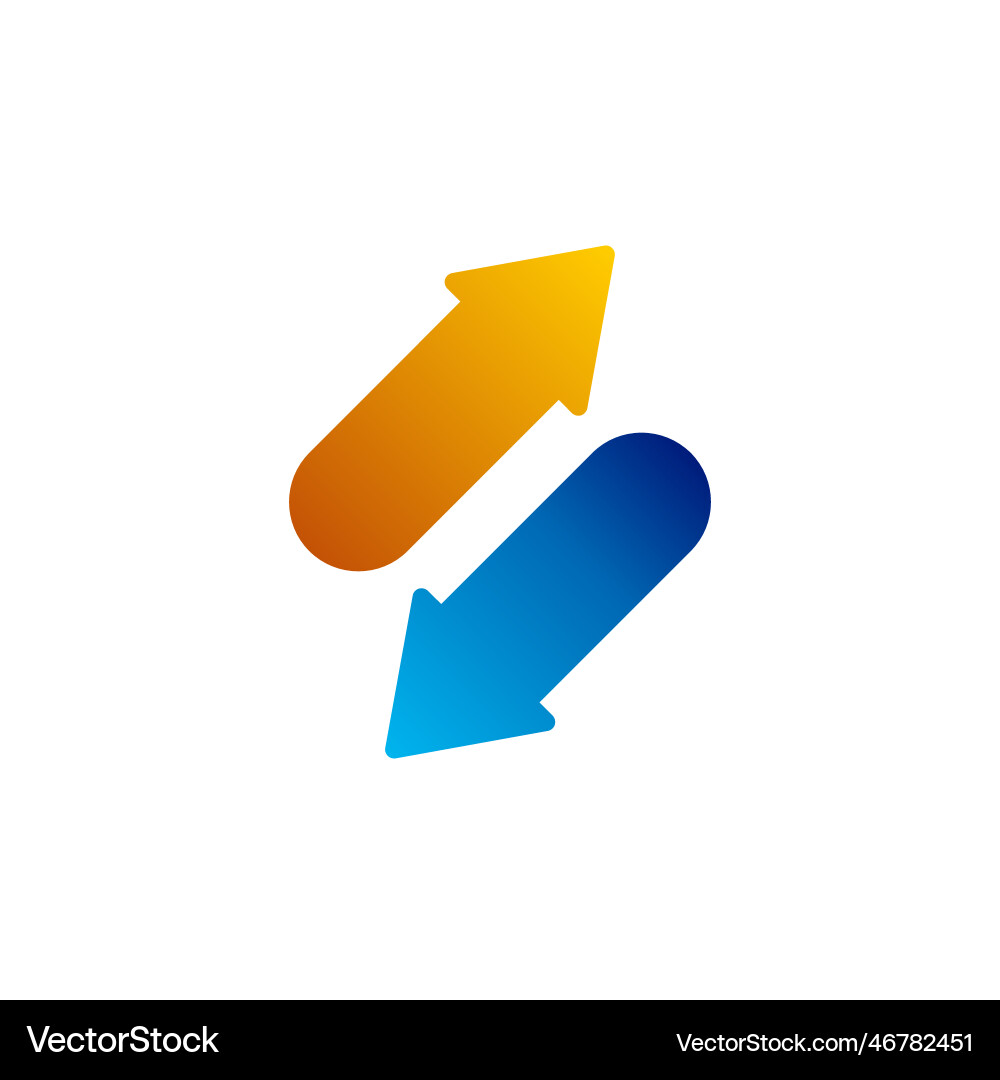 Letter r modern logo Royalty Free Vector Image
