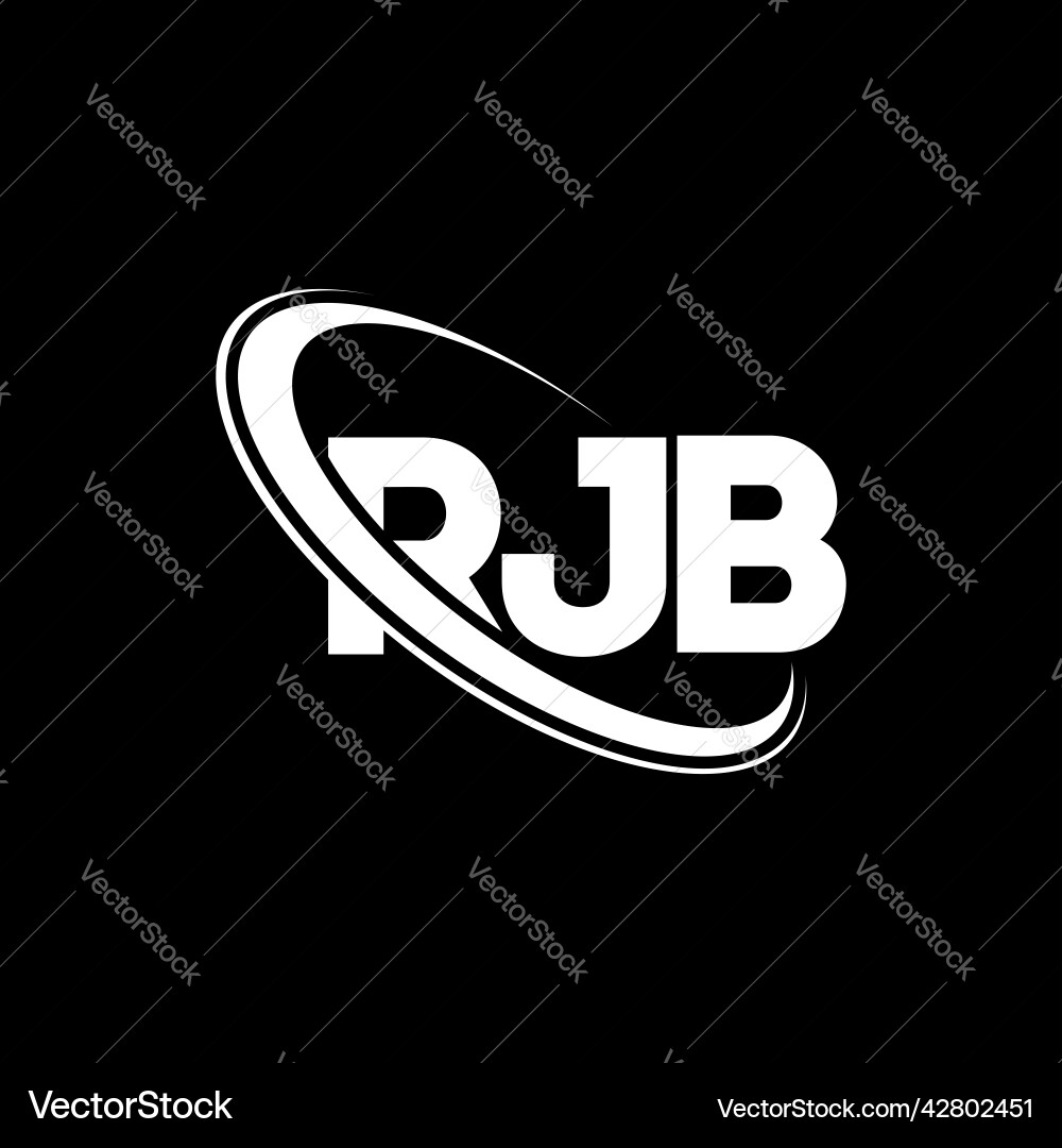 Rjb logo letter design Royalty Free Vector Image