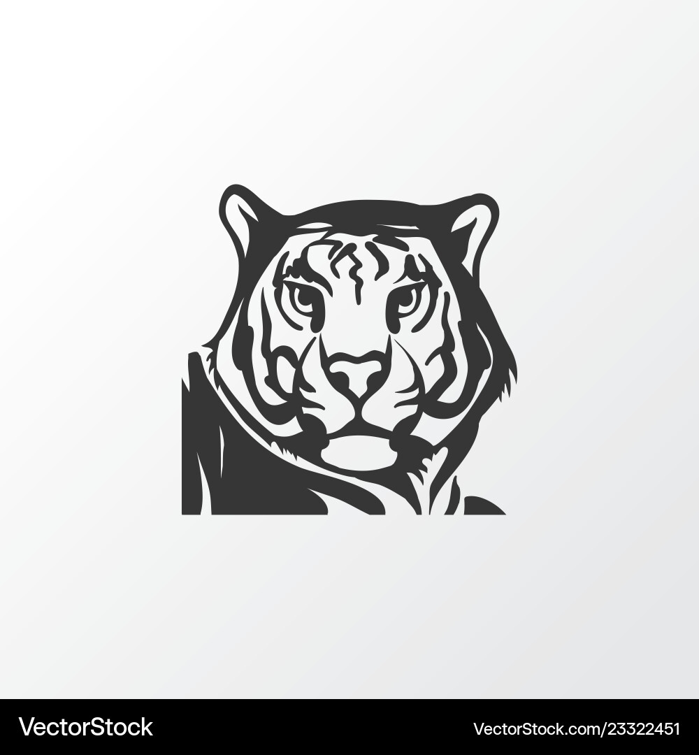 Tiger icon symbol premium quality isolated Vector Image