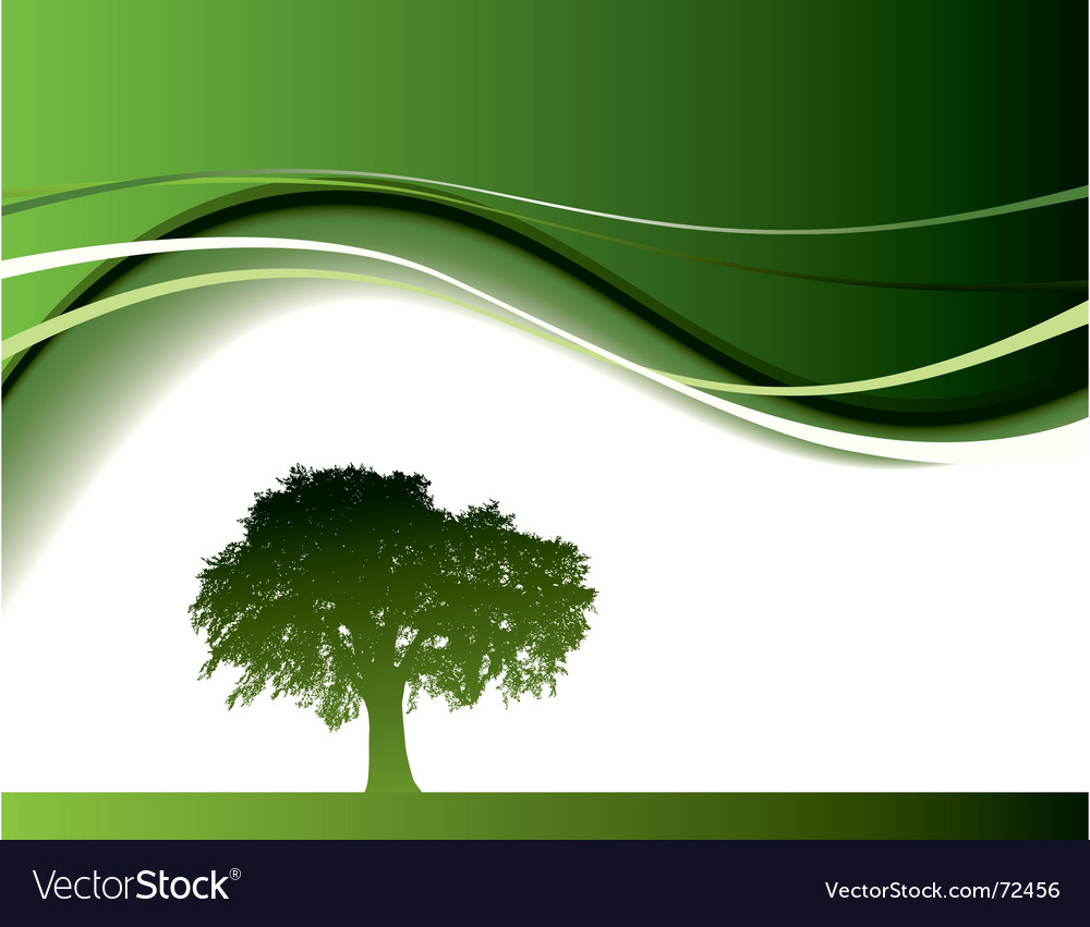 Green trees Royalty Free Vector Image - VectorStock