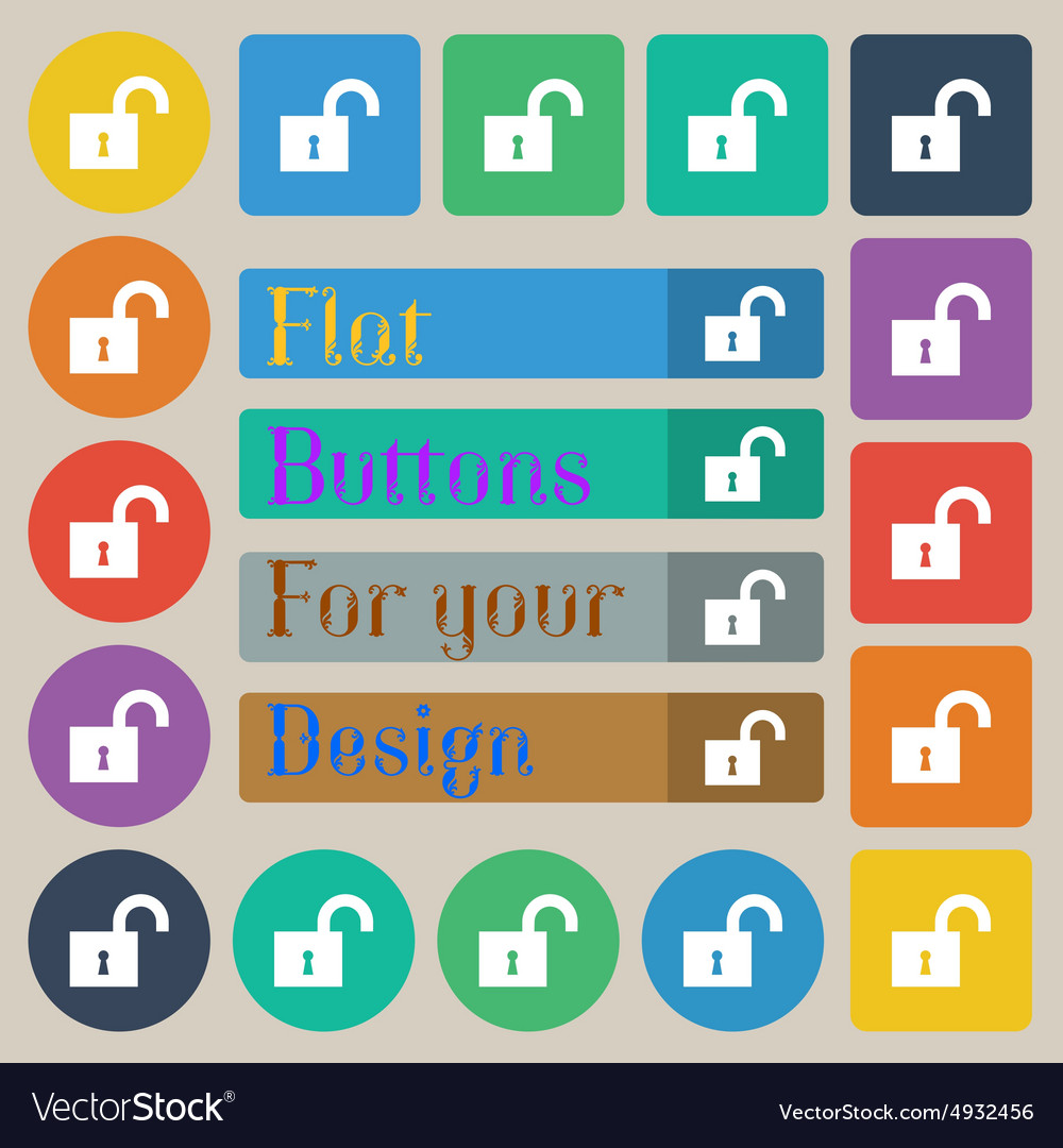 Open lock Royalty Free Vector Image - VectorStock