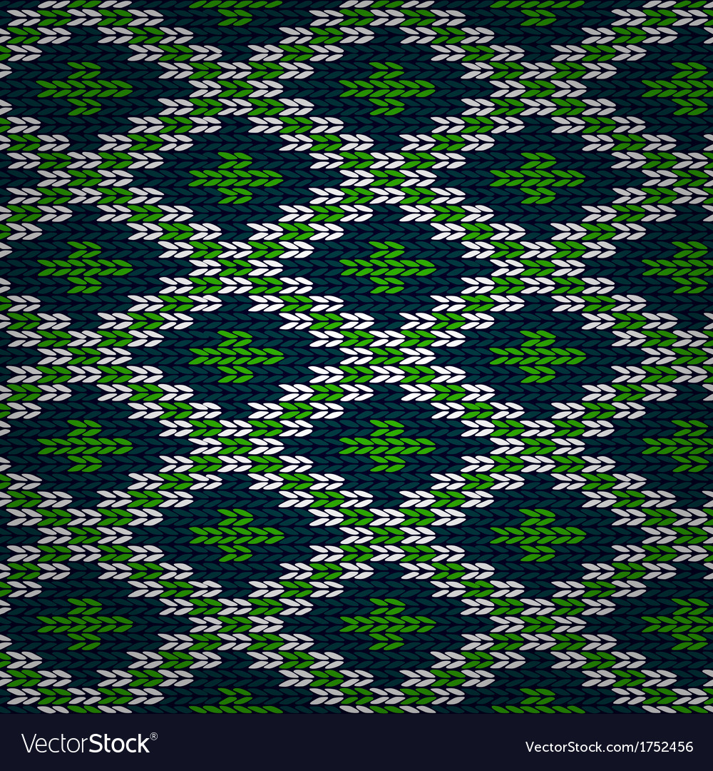 Seamless knitted pattern Royalty Free Vector Image