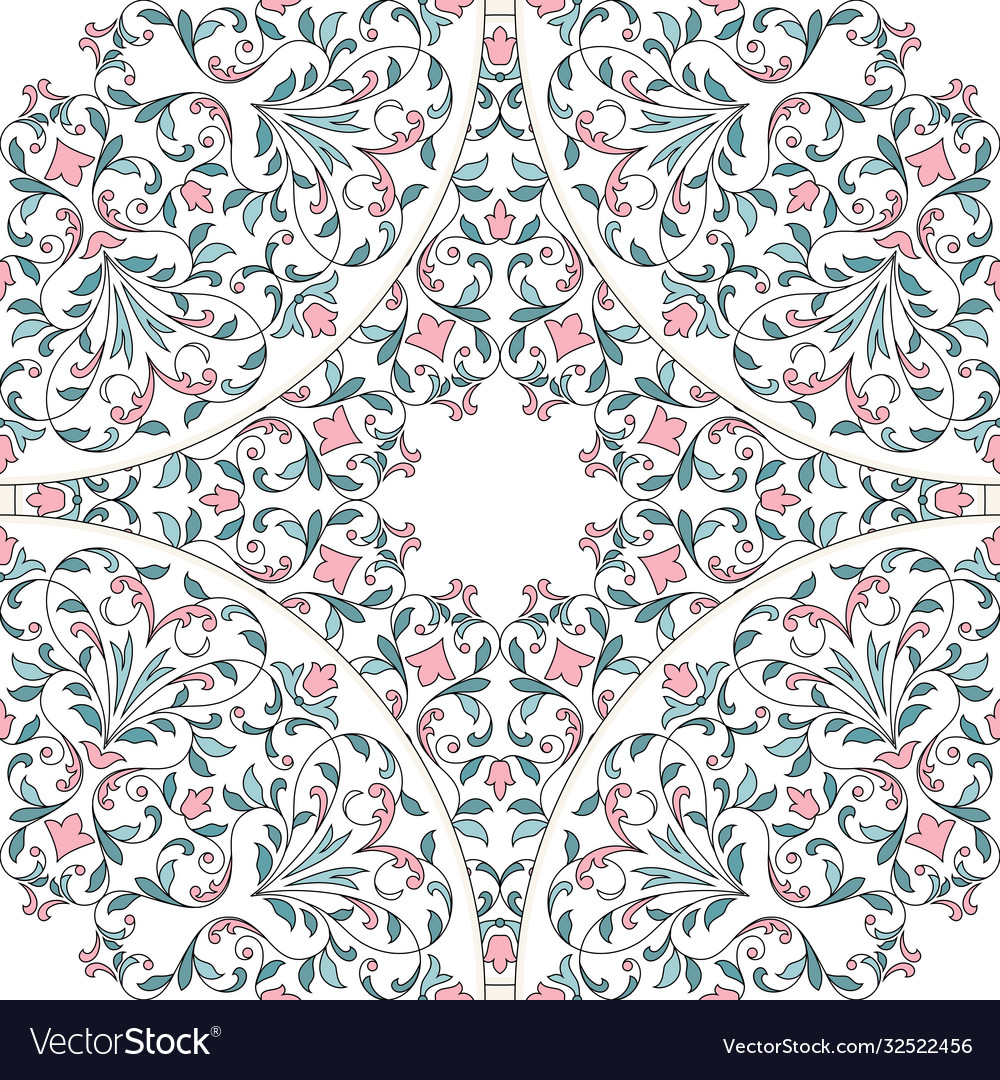 Seamless pattern with floral elements Royalty Free Vector