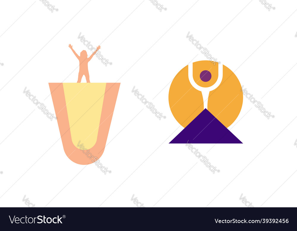 Two logos Royalty Free Vector Image - VectorStock