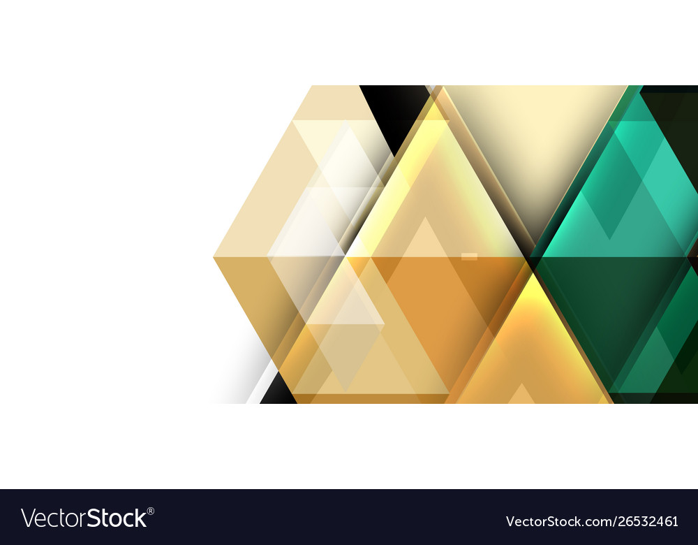 Abstract triangle pattern colorful backdrop Vector Image