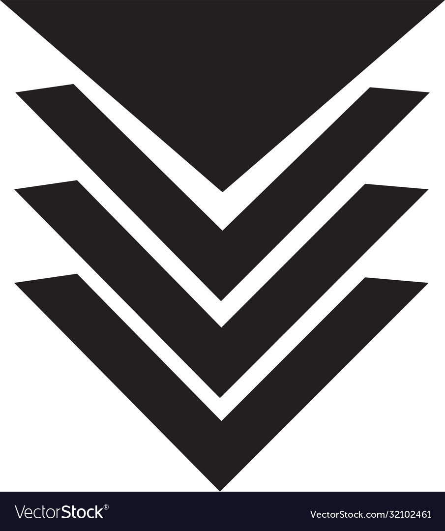 Down arrow Royalty Free Vector Image - VectorStock
