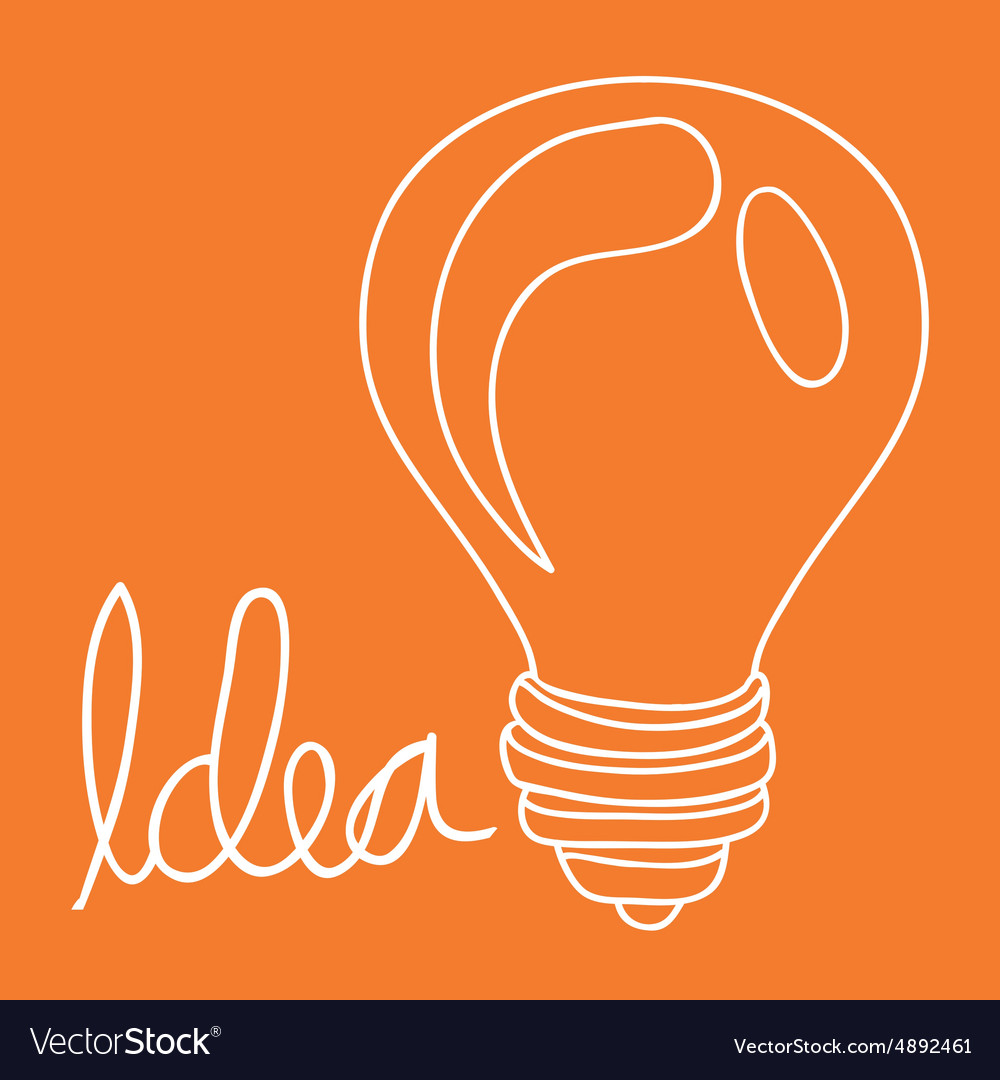 Idea design Royalty Free Vector Image - VectorStock