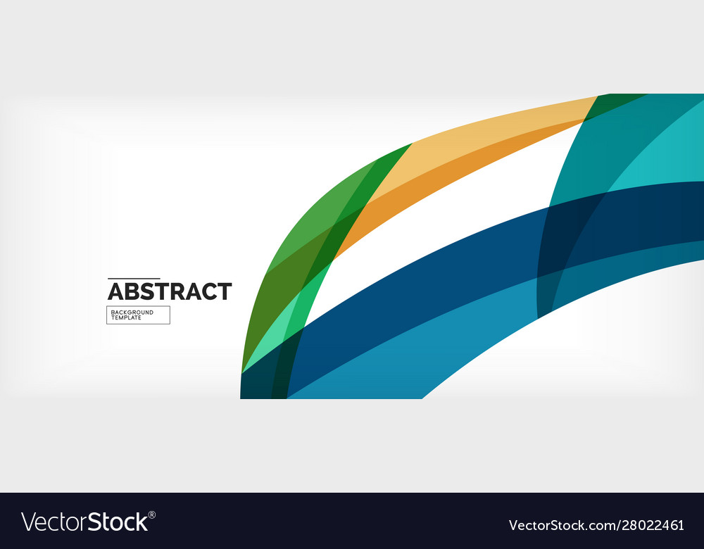 Linear wave web template Royalty Free Vector Image