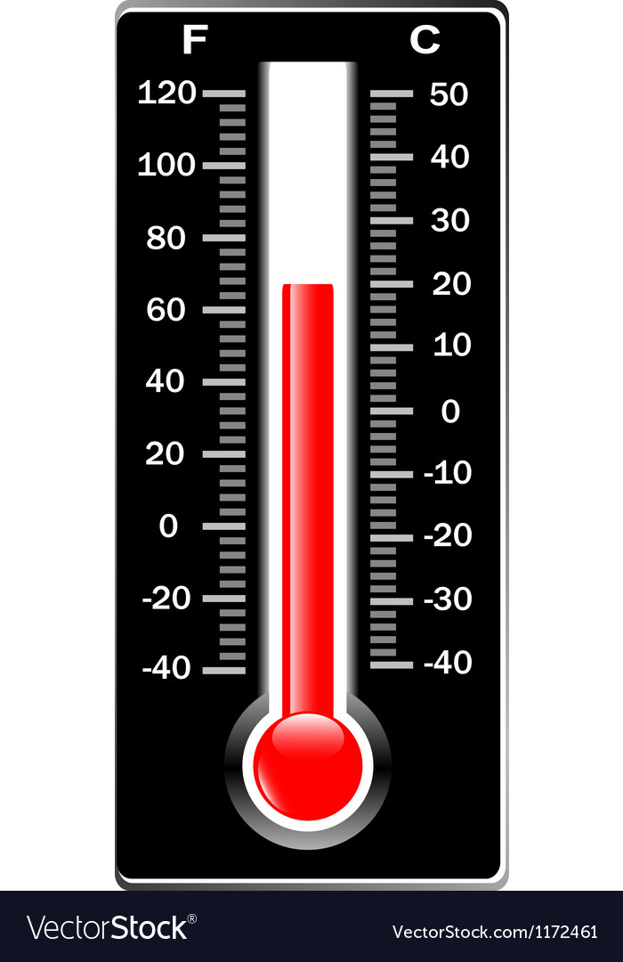 Thermometer Celsius And Fahrenheit Royalty Free Vector Image