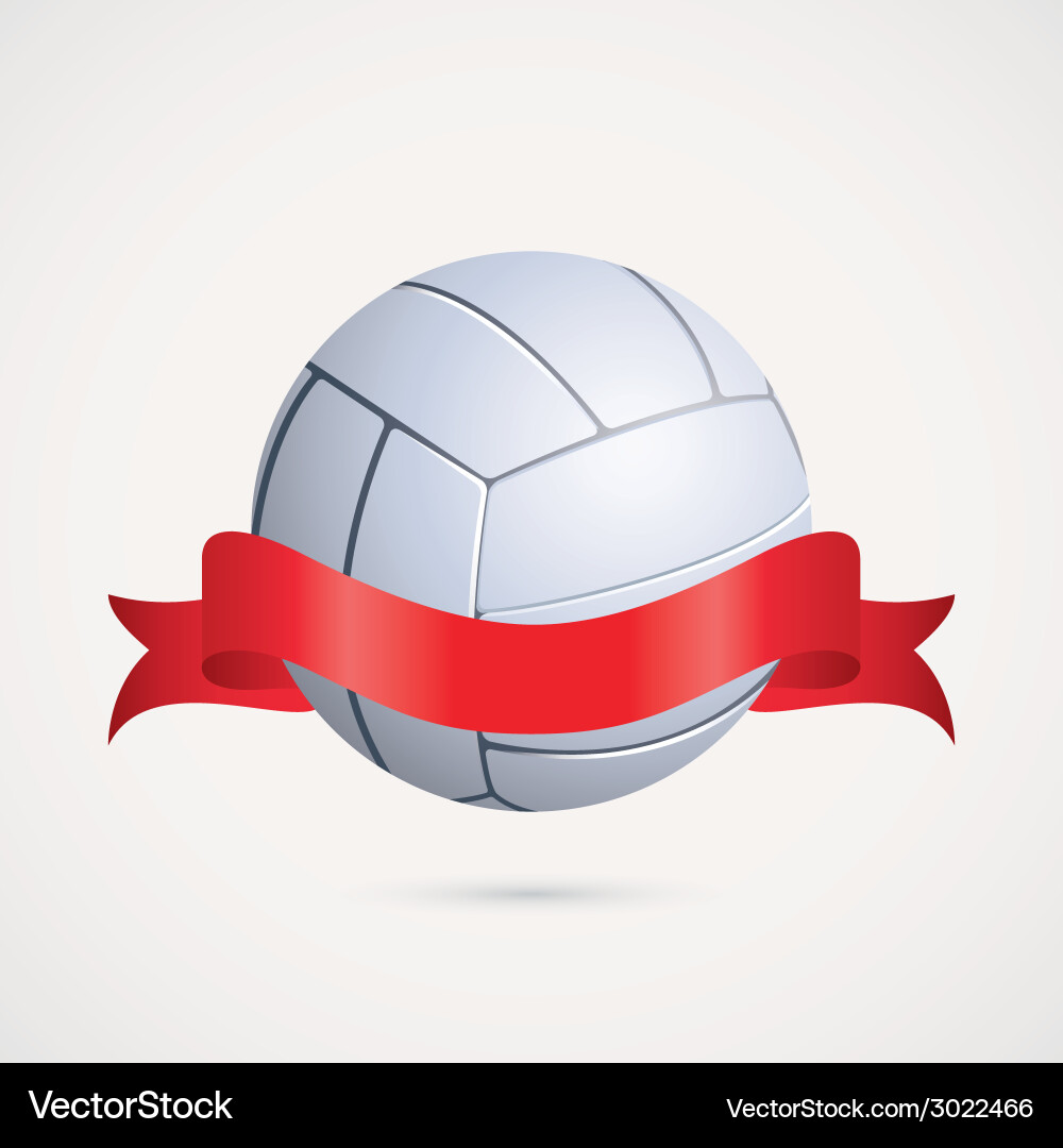 Abstract volleyball ball on a white background Vector Image
