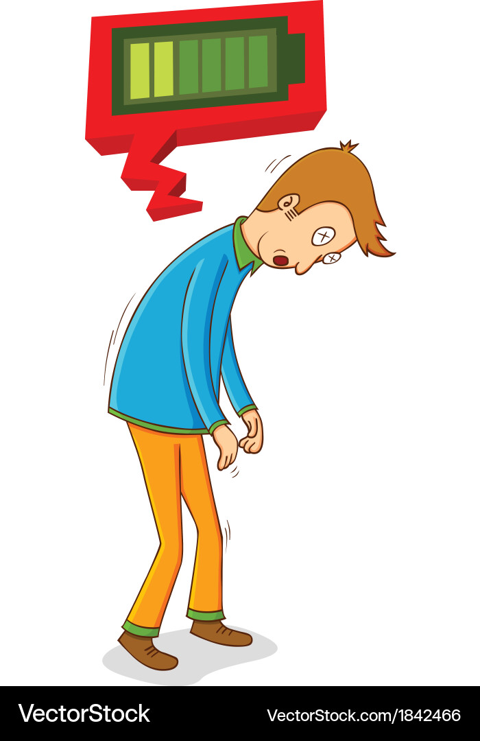 Out of energy Royalty Free Vector Image - VectorStock