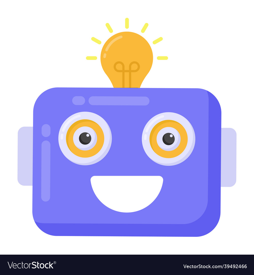 Robot face Royalty Free Vector Image - VectorStock
