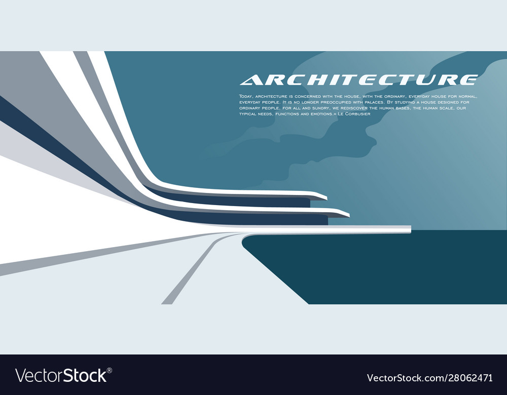 Architecture background mockup Royalty Free Vector Image