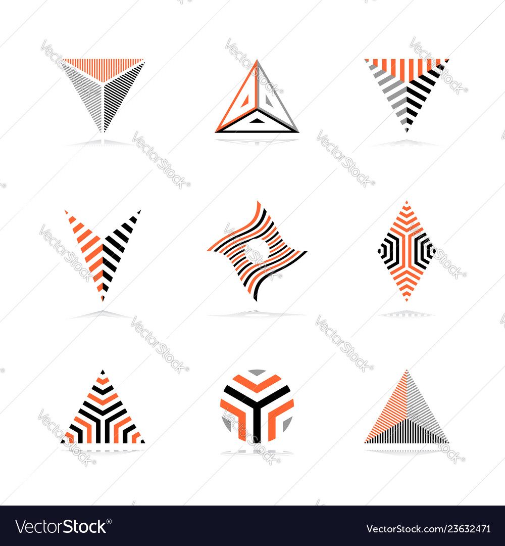 Design elements set Royalty Free Vector Image - VectorStock