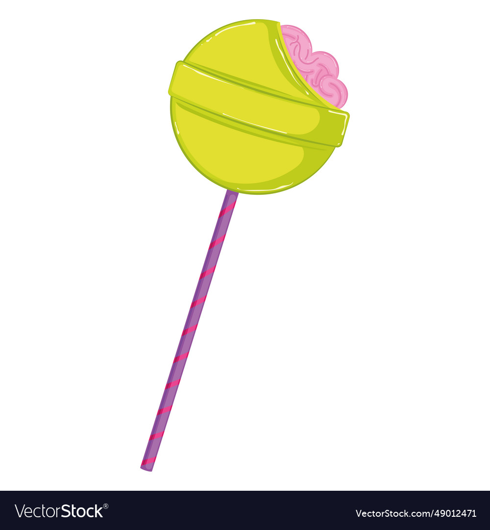 Halloween lollipop candy trick or treat Royalty Free Vector