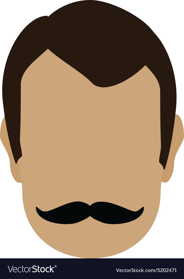 Man face Royalty Free Vector Image - VectorStock