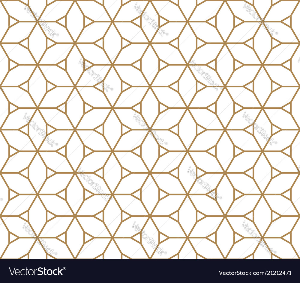 Seamless pattern based on kumiko pattern Vector Image