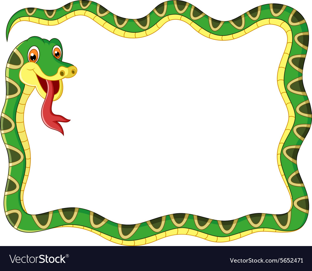 Snake frame Royalty Free Vector Image - VectorStock