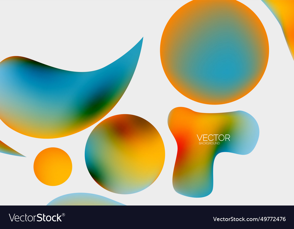 Abstract liquid bubble background liquid Vector Image