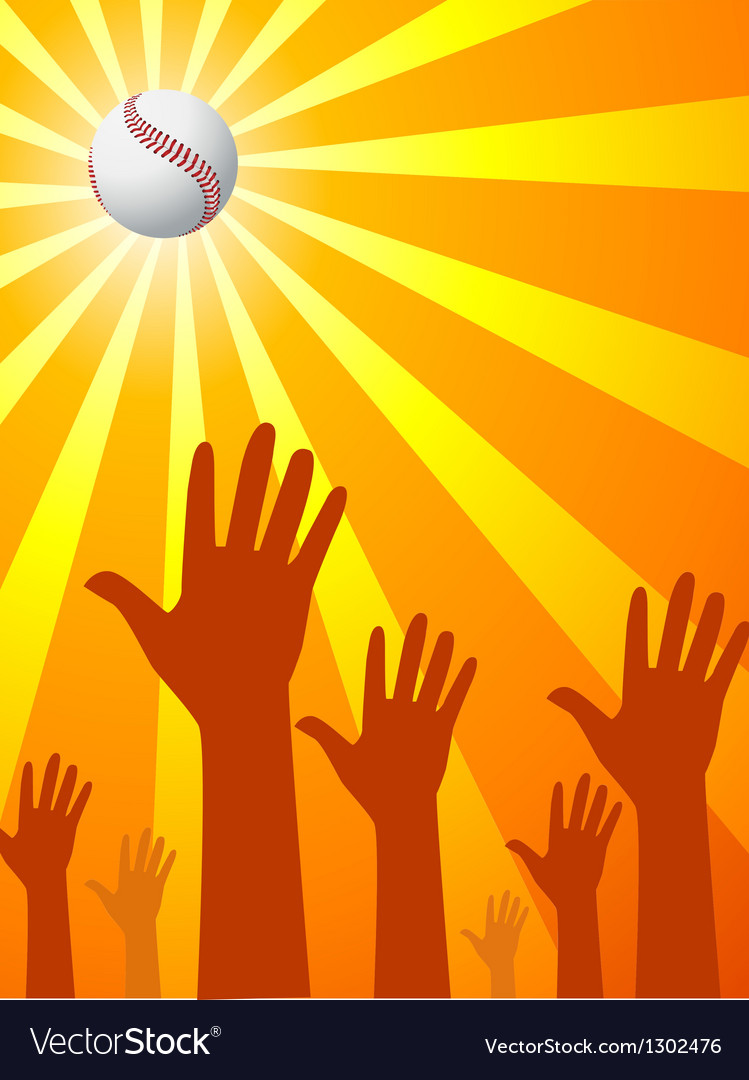 Baseball background Royalty Free Vector Image - VectorStock