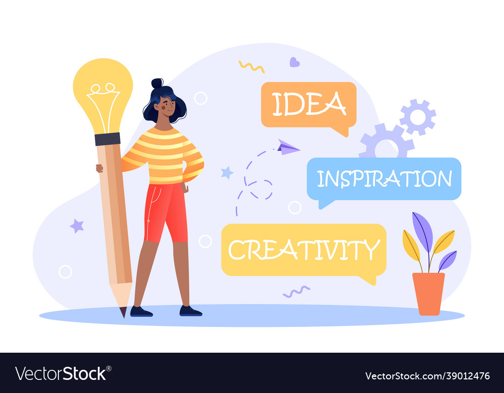 Creative idea concept Royalty Free Vector Image
