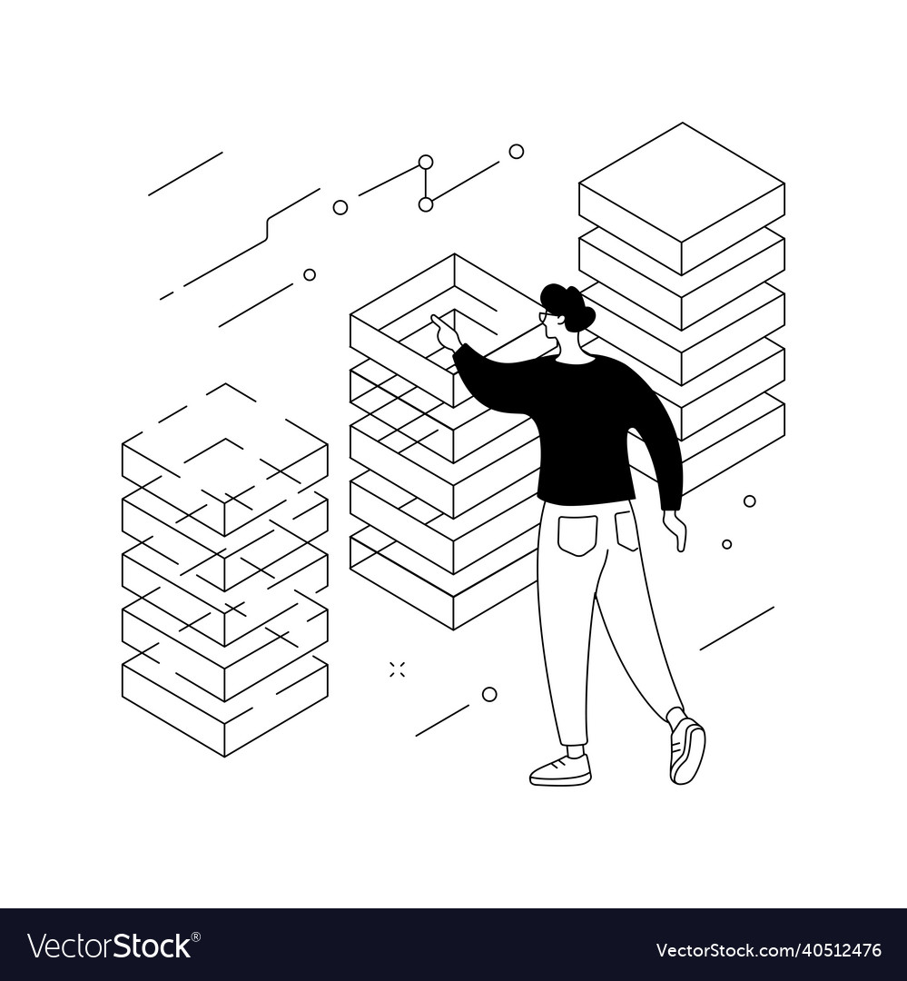 Database abstract concept Royalty Free Vector Image