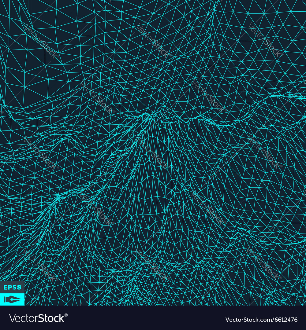 Grid background 3d Royalty Free Vector Image - VectorStock