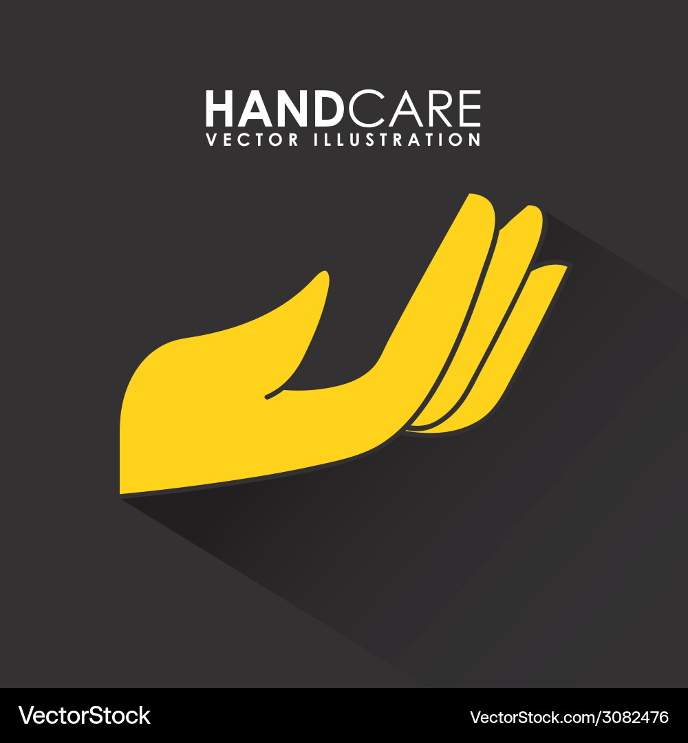 Hand care design Royalty Free Vector Image - VectorStock