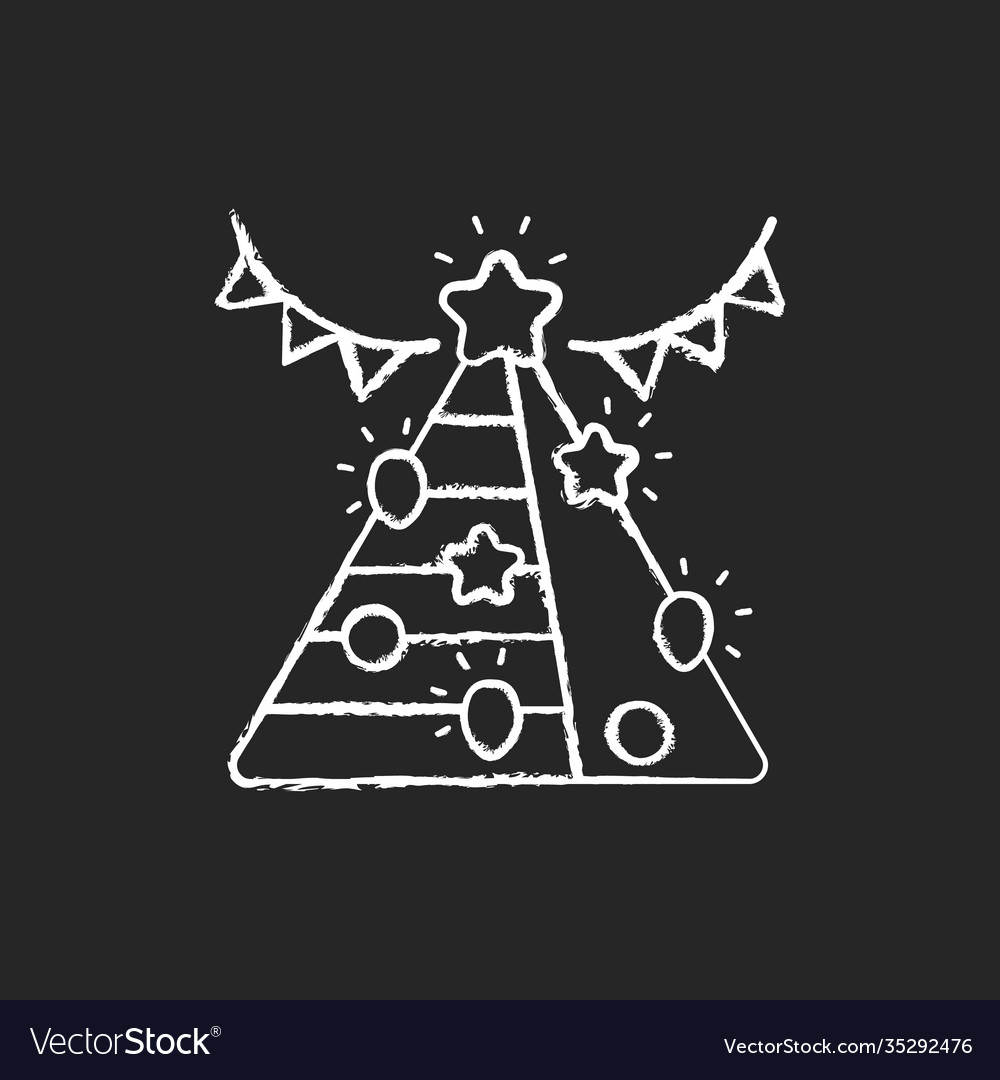 Installation chalk white icon on black background Vector Image