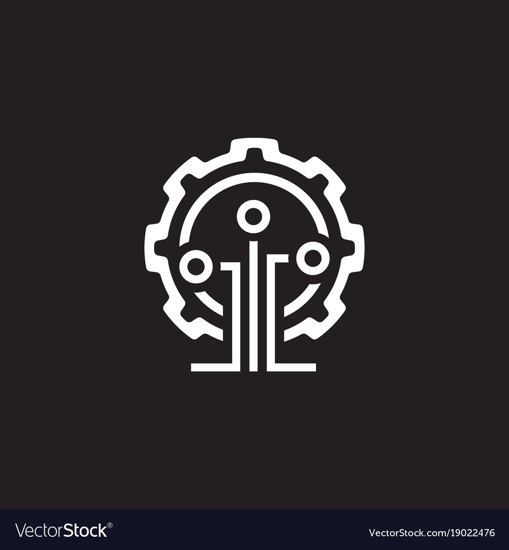 Mining technology icon Royalty Free Vector Image