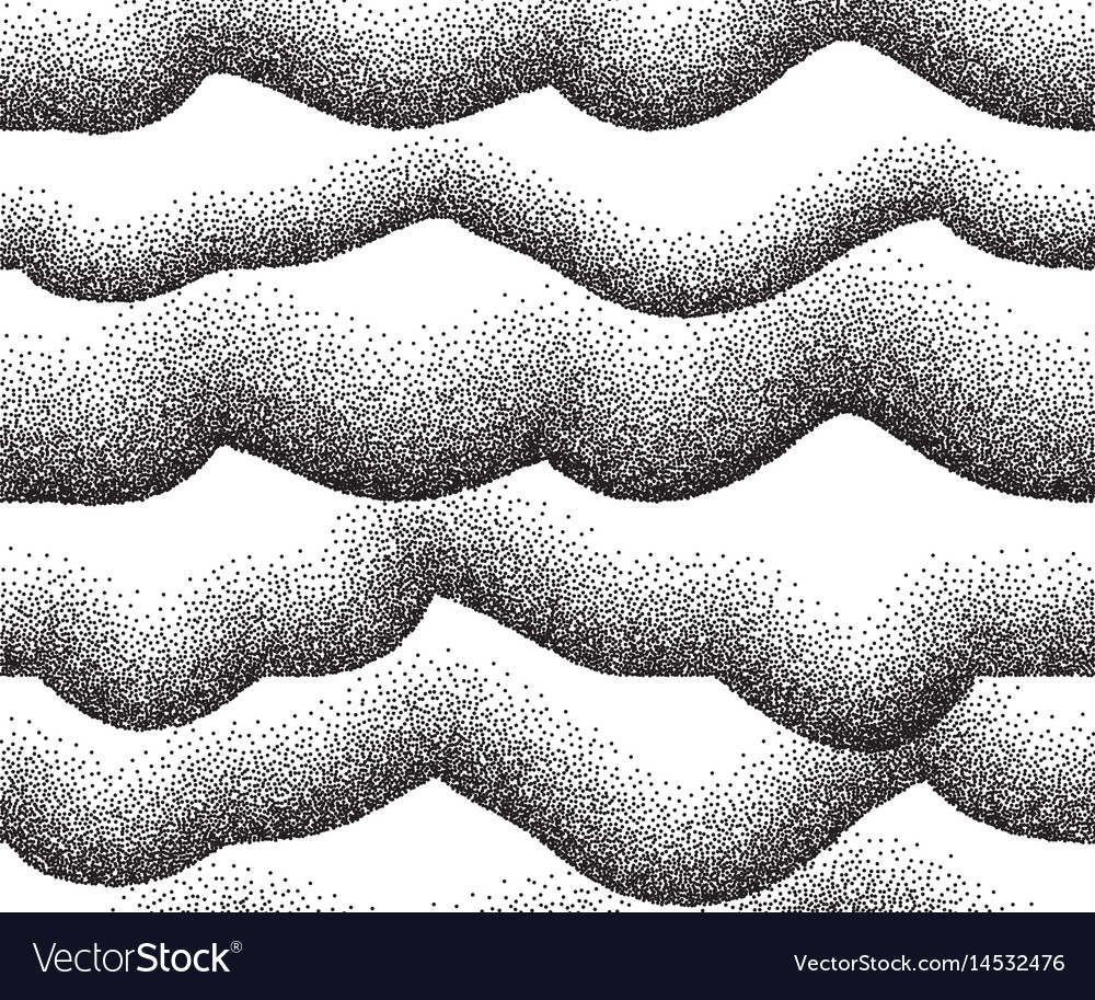 Monochrome waves background Royalty Free Vector Image