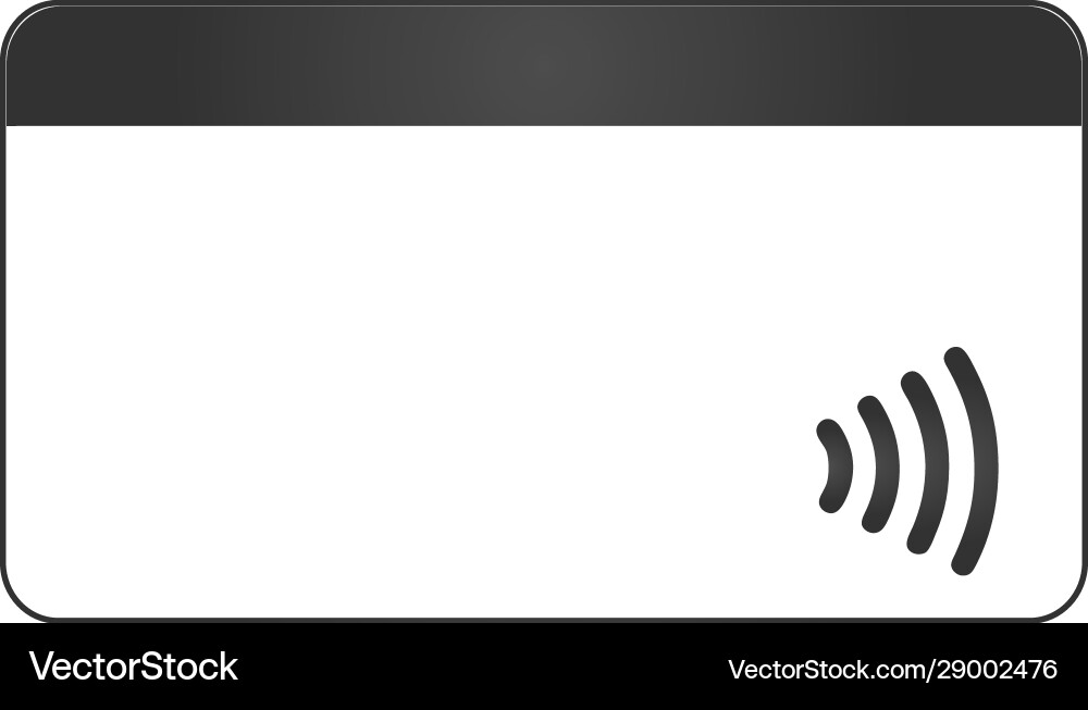 Nfc payment pos terminal confirms contactless Vector Image