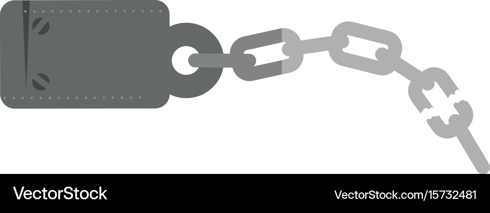 Chain of slavery Royalty Free Vector Image - VectorStock