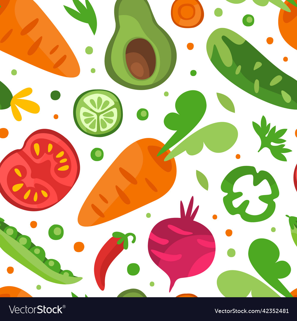 Fresh vegetable design with ripe harvested Vector Image