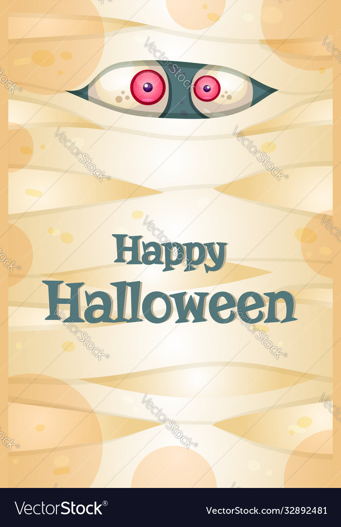 Happy halloween greeting card template Royalty Free Vector