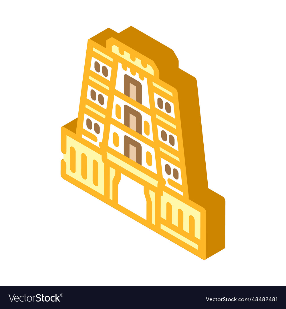 Hindu temple god om isometric icon Royalty Free Vector Image Hindu temple god om isometric icon Royalty Free Vector Image