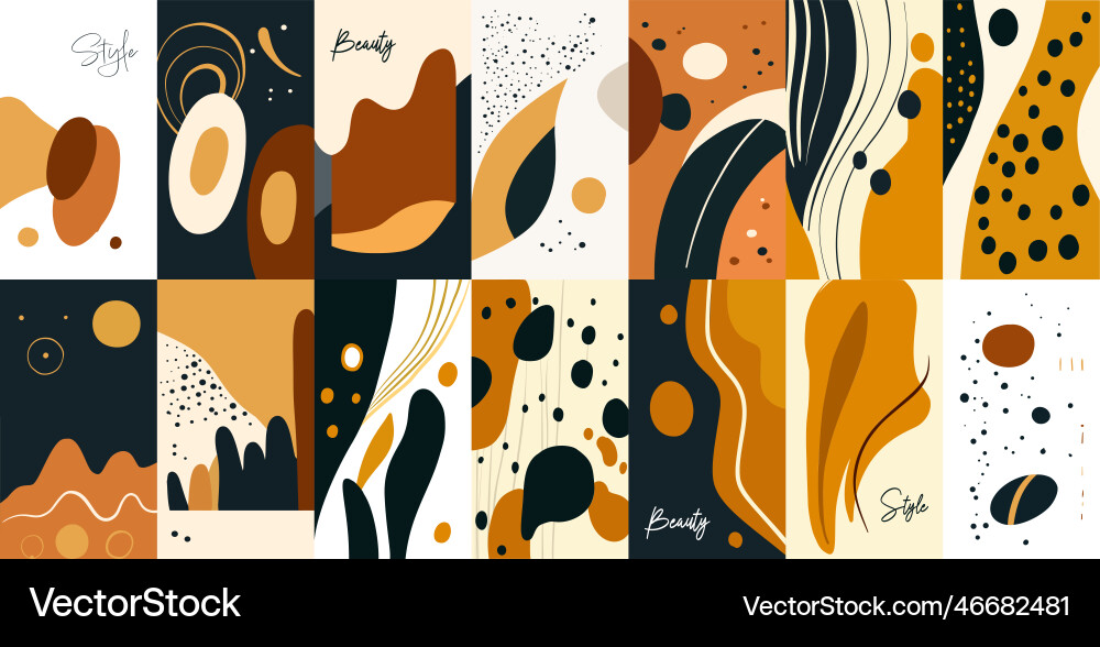 Set of abstract vertical minimal backgrounds Vector Image