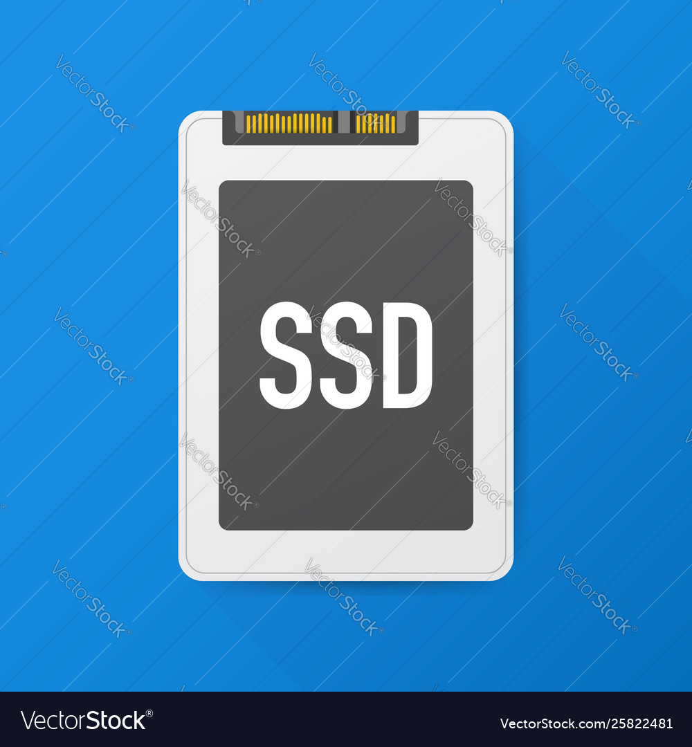 Solid state drive ssd polygon computer device Vector Image Solid state drive ssd polygon computer device Vector Image