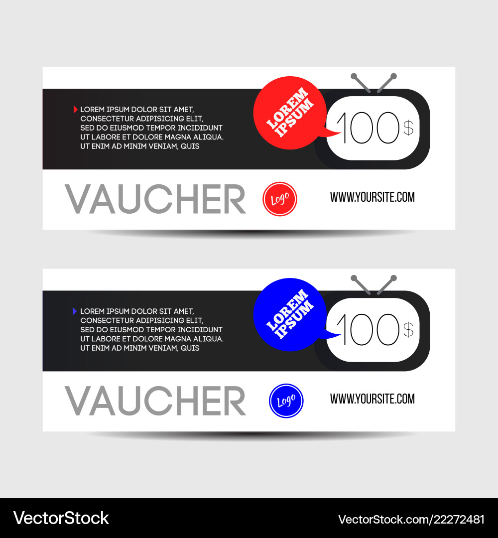 Voucher gift for shop with offer template Vector Image