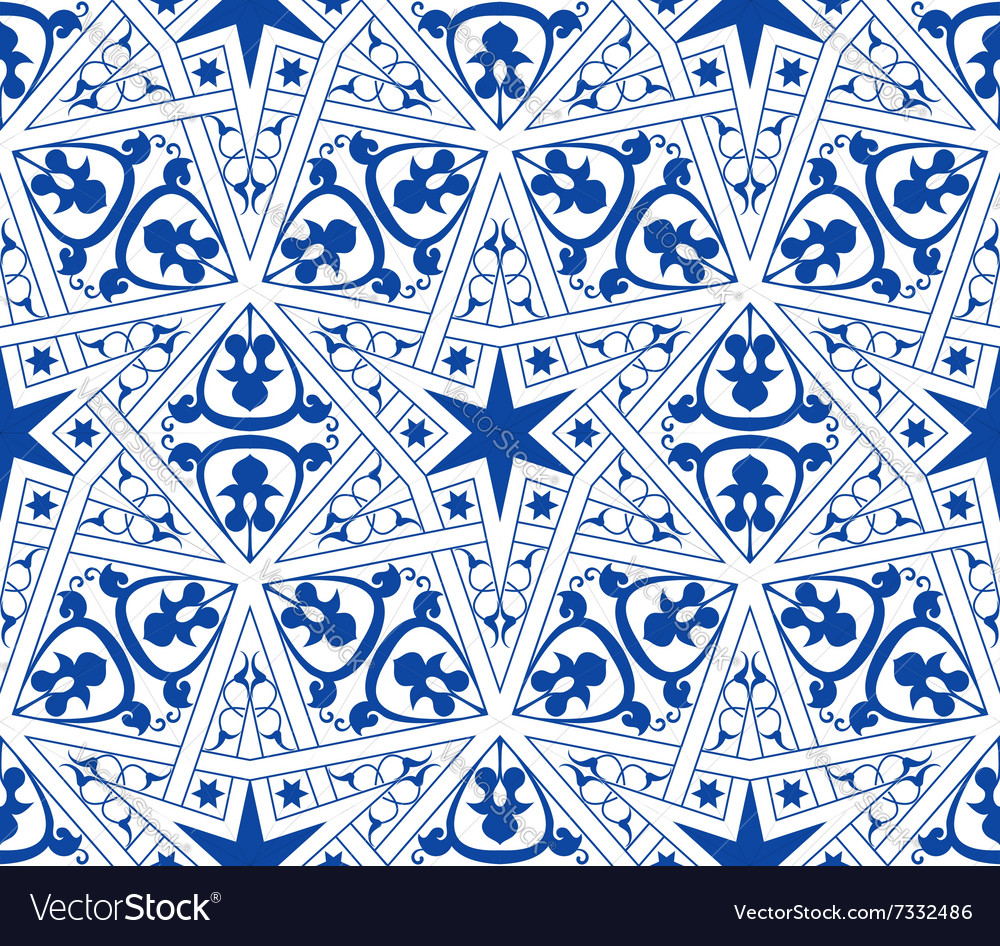 Arabic seamless pattern Royalty Free Vector Image