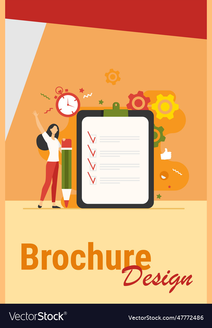Checklist or survey concepts Royalty Free Vector Image