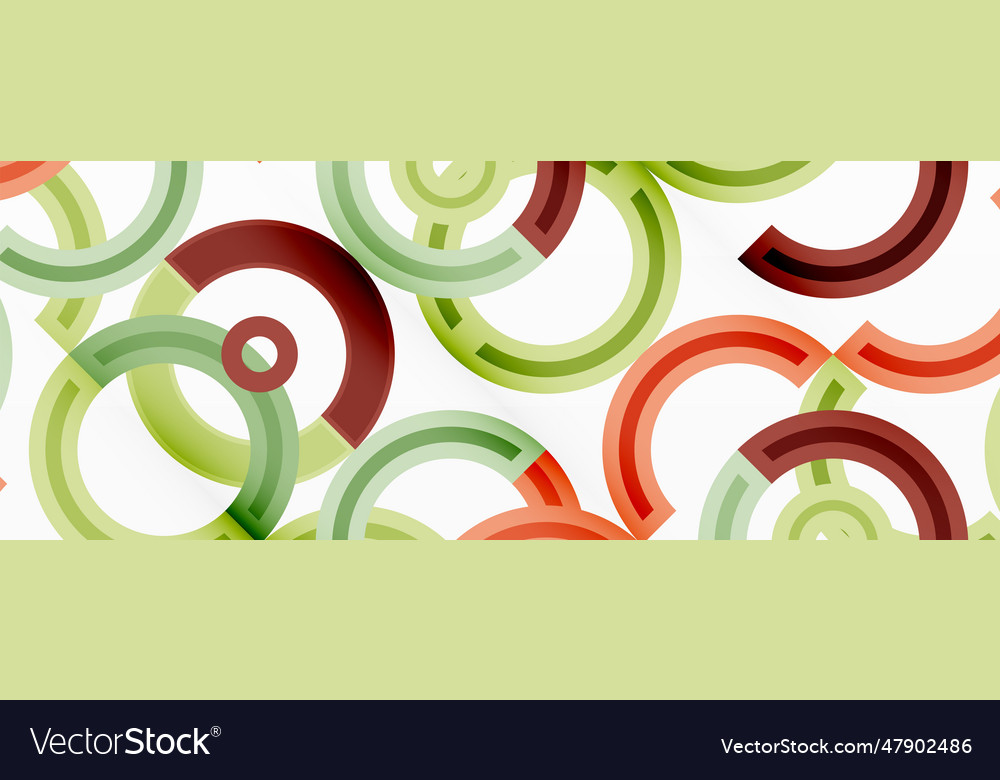 Circles are arranged in a grid pattern abstract Vector Image