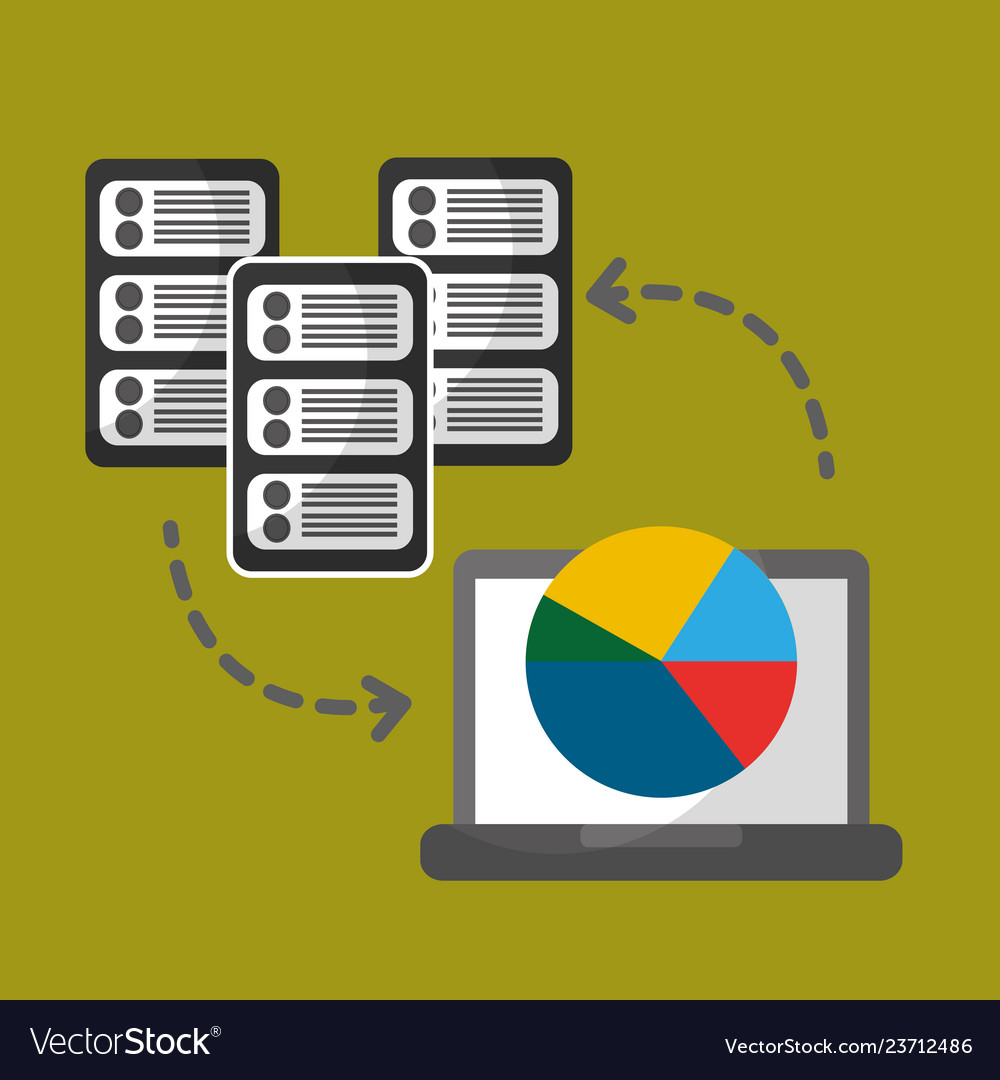 Data center technology Royalty Free Vector Image