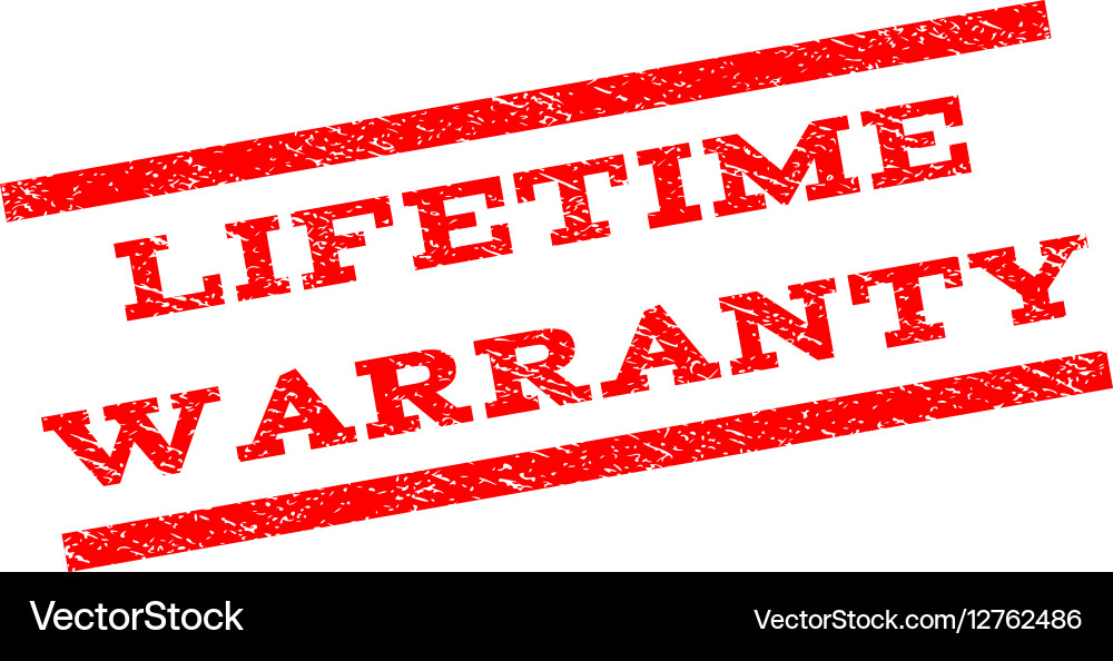 Lifetime warranty watermark stamp Royalty Free Vector Image