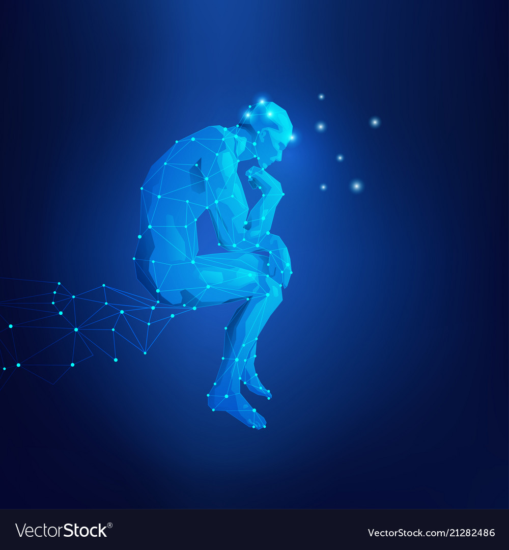 Sci fi thinker Royalty Free Vector Image - VectorStock