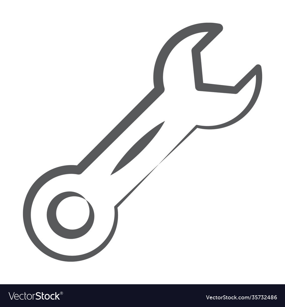Spanner Royalty Free Vector Image - VectorStock