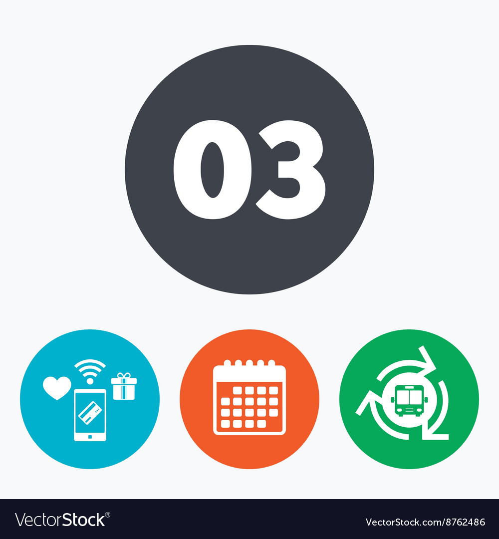 Third step sign loading process symbol Royalty Free Vector