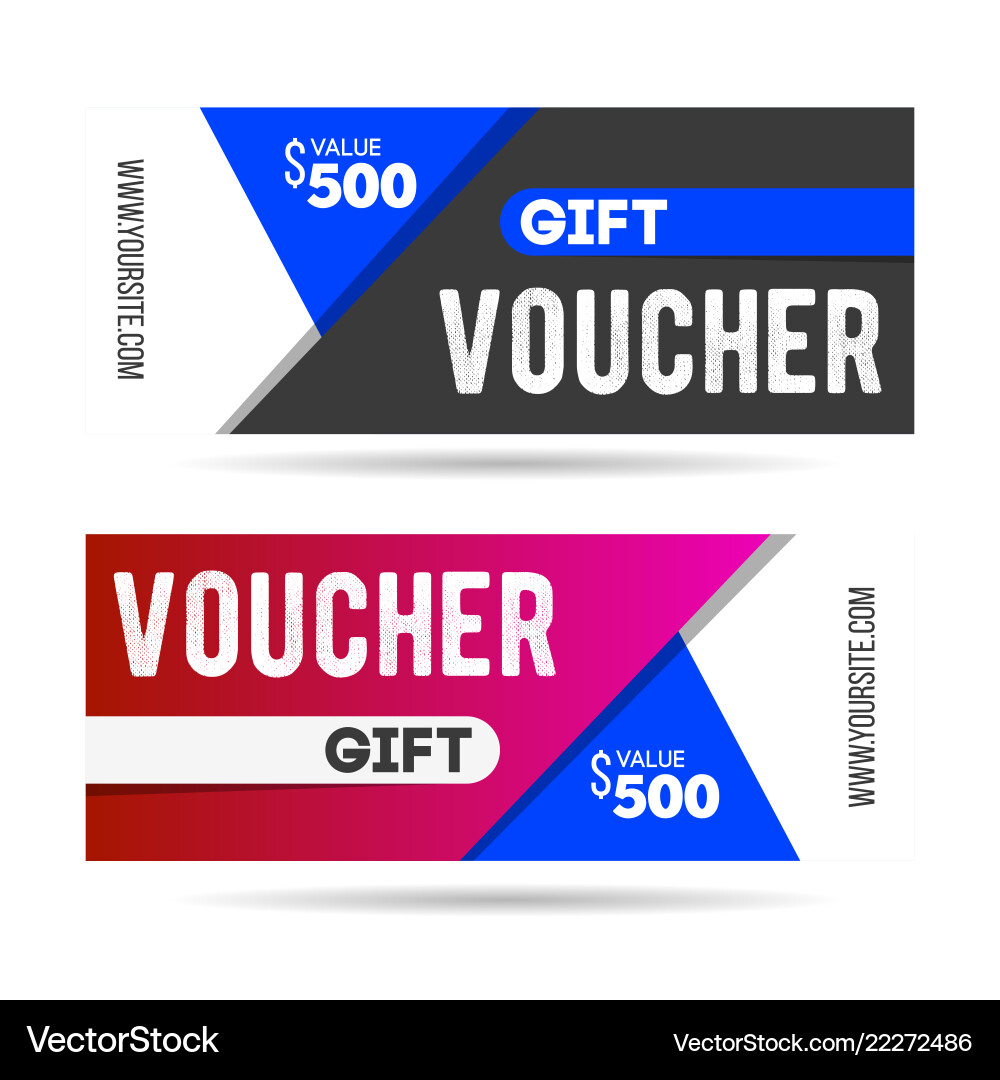 Voucher gift for shop with offer template Vector Image